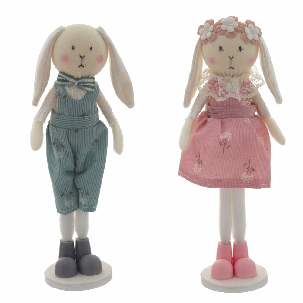 Фигурка декоративная "Зайка", L7 W5 H20 см, 2в. 795539 "Зайка", L7 W5 H20 см, 2в. 79553 REMECO