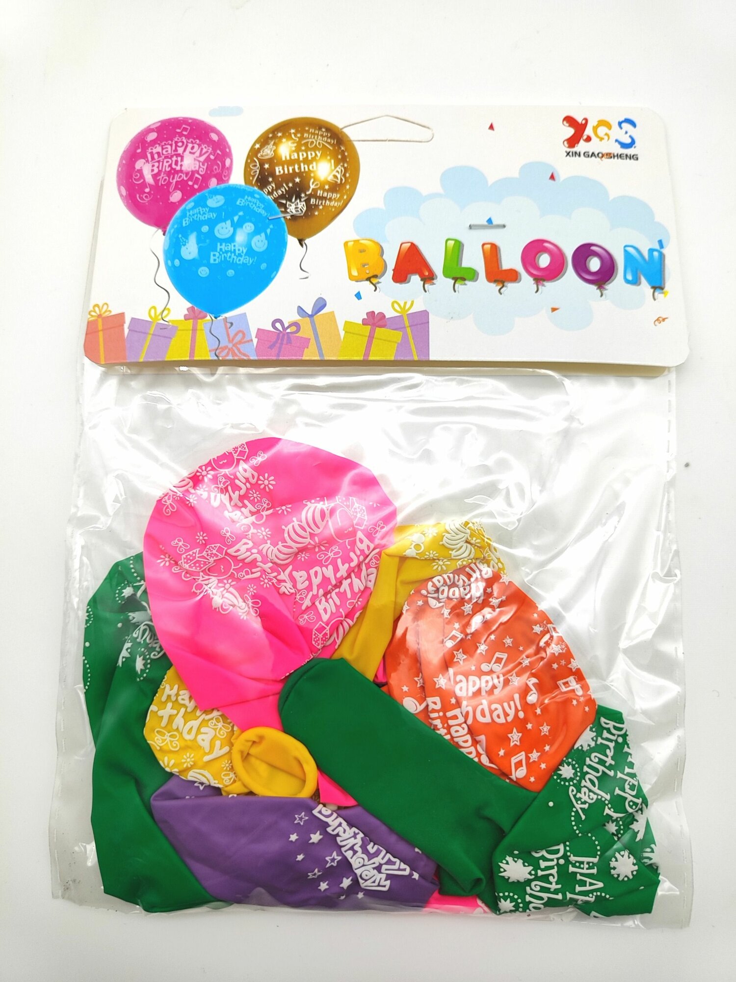 Набор воздушных латексных шаров 50 шт. разноцветные