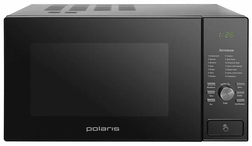 Микроволновая печь - СВЧ Polaris PMO 2303DG RUS, чёрный