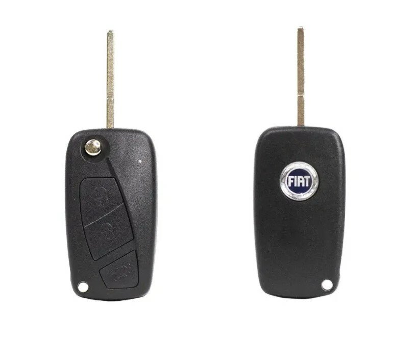 Корпус ключа зажигания для автомобиля Fiat 3 кнопки, Лезвие SIP22
