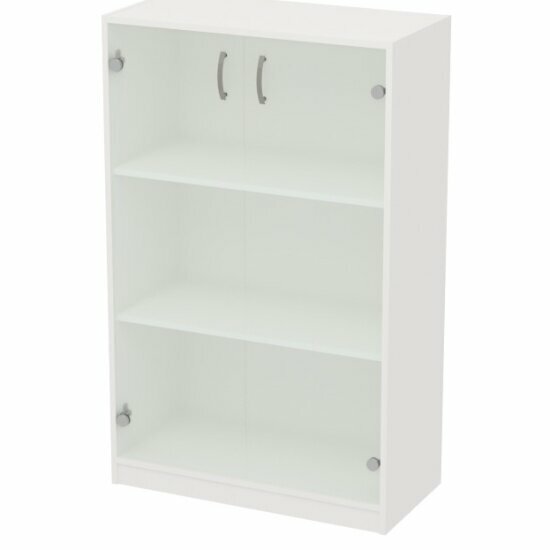 Стеллаж Меб-фф офисный белый СБ-60+А5 матовый 77/37/123