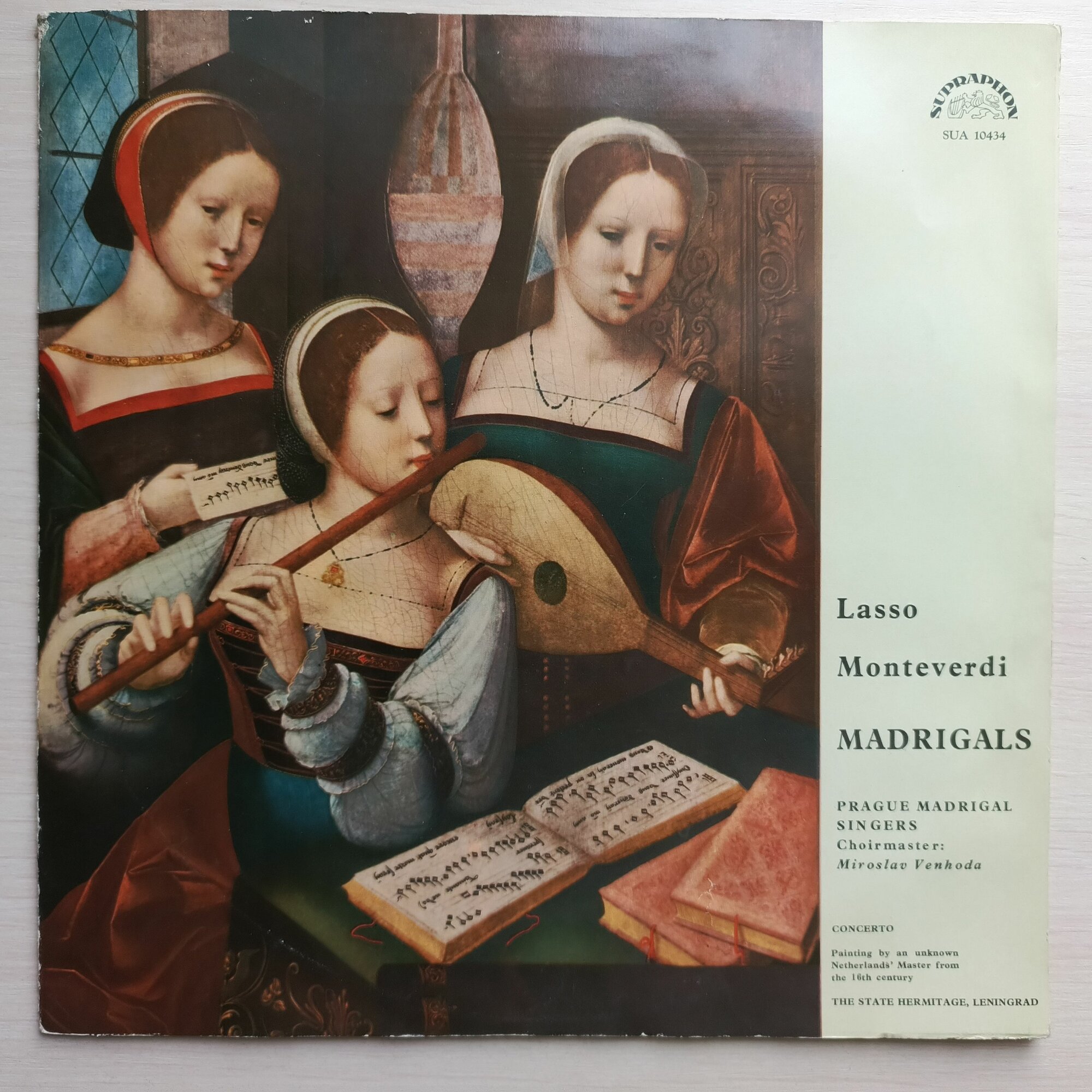 Виниловая пластинка "NM+". Lasso, Monteverdi: "Madrigals". LP12"