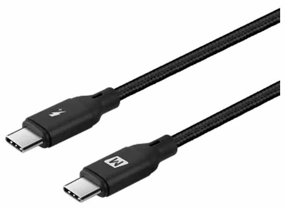 Кабель Momax Braided data cable-100W (TYPE C to TYPE C-1.2m) - Black