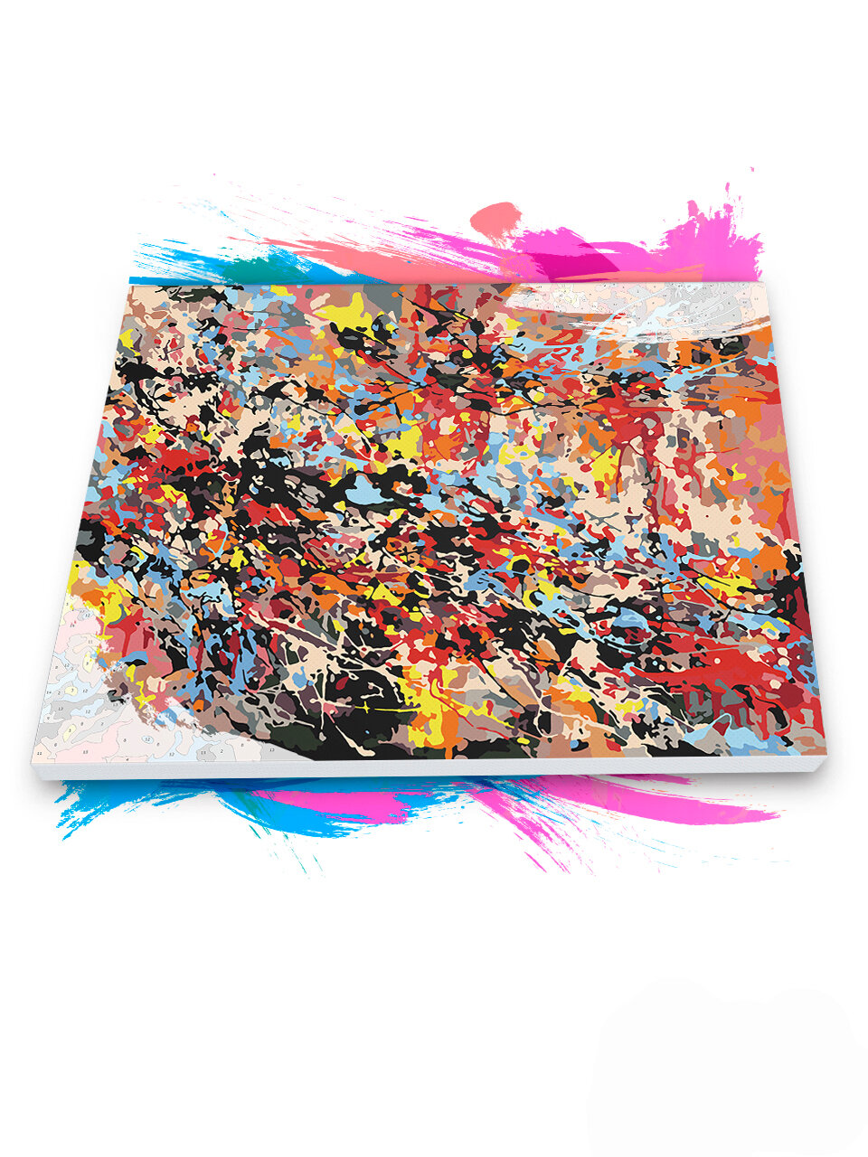 Картина по номерам на холсте Брызги, 60 х 70 см