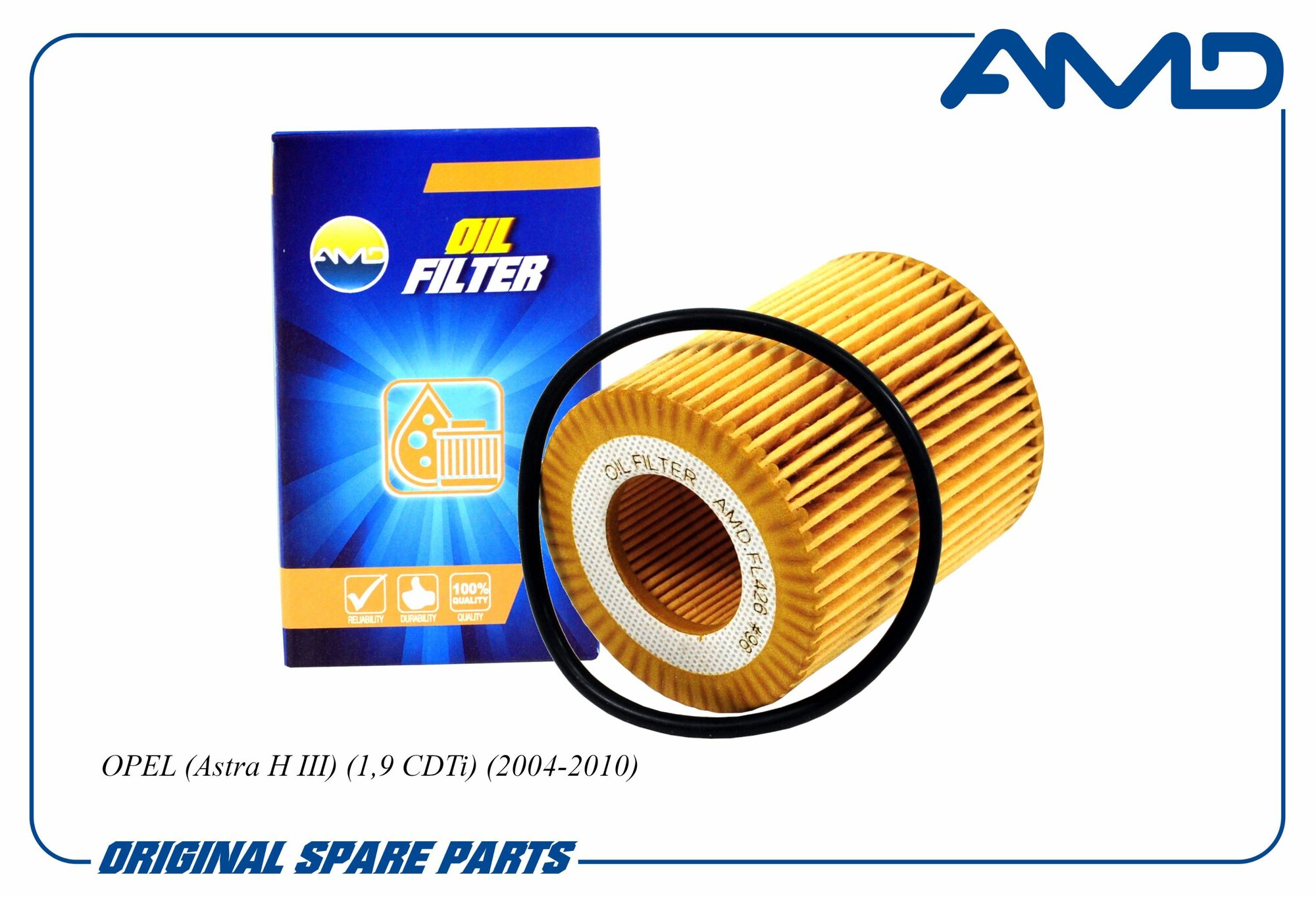 Фильтр масляный 93183412 AMD. FL426 для OPEL Astra H III 1,9 CDTi 2004-2010