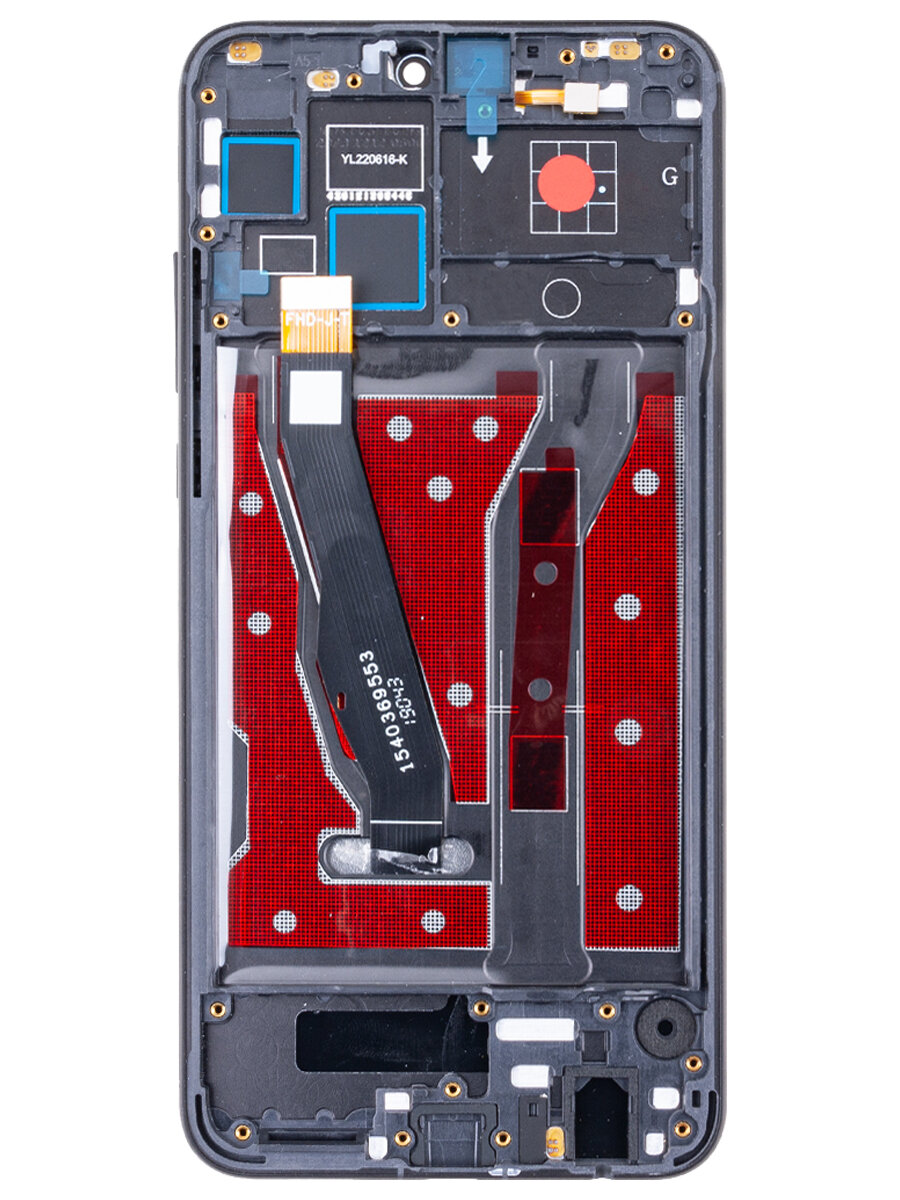 Дисплей для Huawei Honor 9X Lite модуль с рамкой и тачскрином (черный) (HQ)