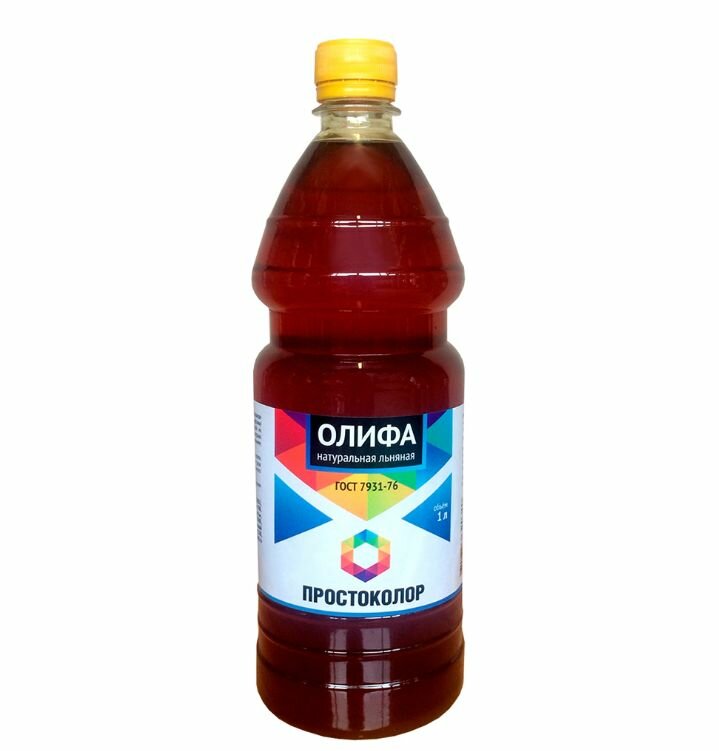Олифа натуральная Простоколор льняная 1 л