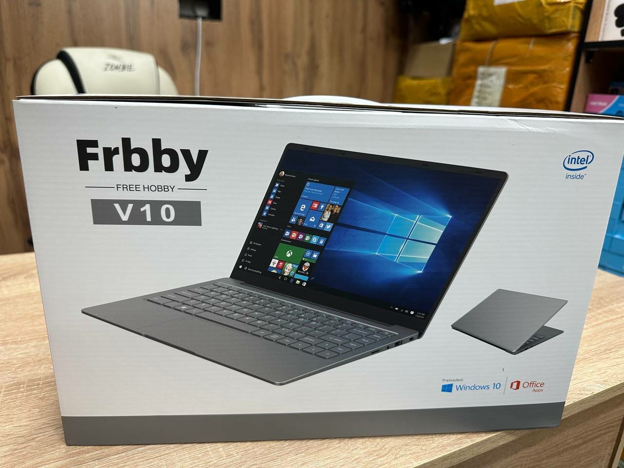 Ноутбук Frebby "V10", процессор Intel Celeron, экран FullHD, водонепроницаемая клавиатура, Windows 11