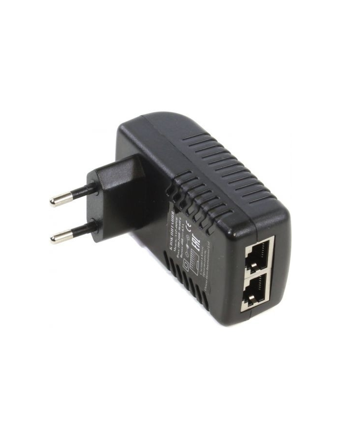 ORIENT SAP-48POE, PoE инжектор питания 24 Вт, AC 100-240V/ DC 48V, 0.5A, вход: RJ45 LAN 10/100, выход: RJ45 PoE тип B (4/5+,7/, совместим с оборудованием PoE IEEE 802.3af, уст. в розетку (29968)