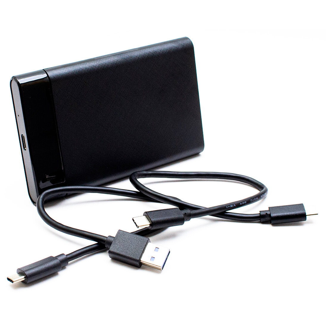 Внешний корпус для жёсткого диска USB 3.0/Type-C BOX HDD 2.5" черный для жестких дисков 7-9.5мм