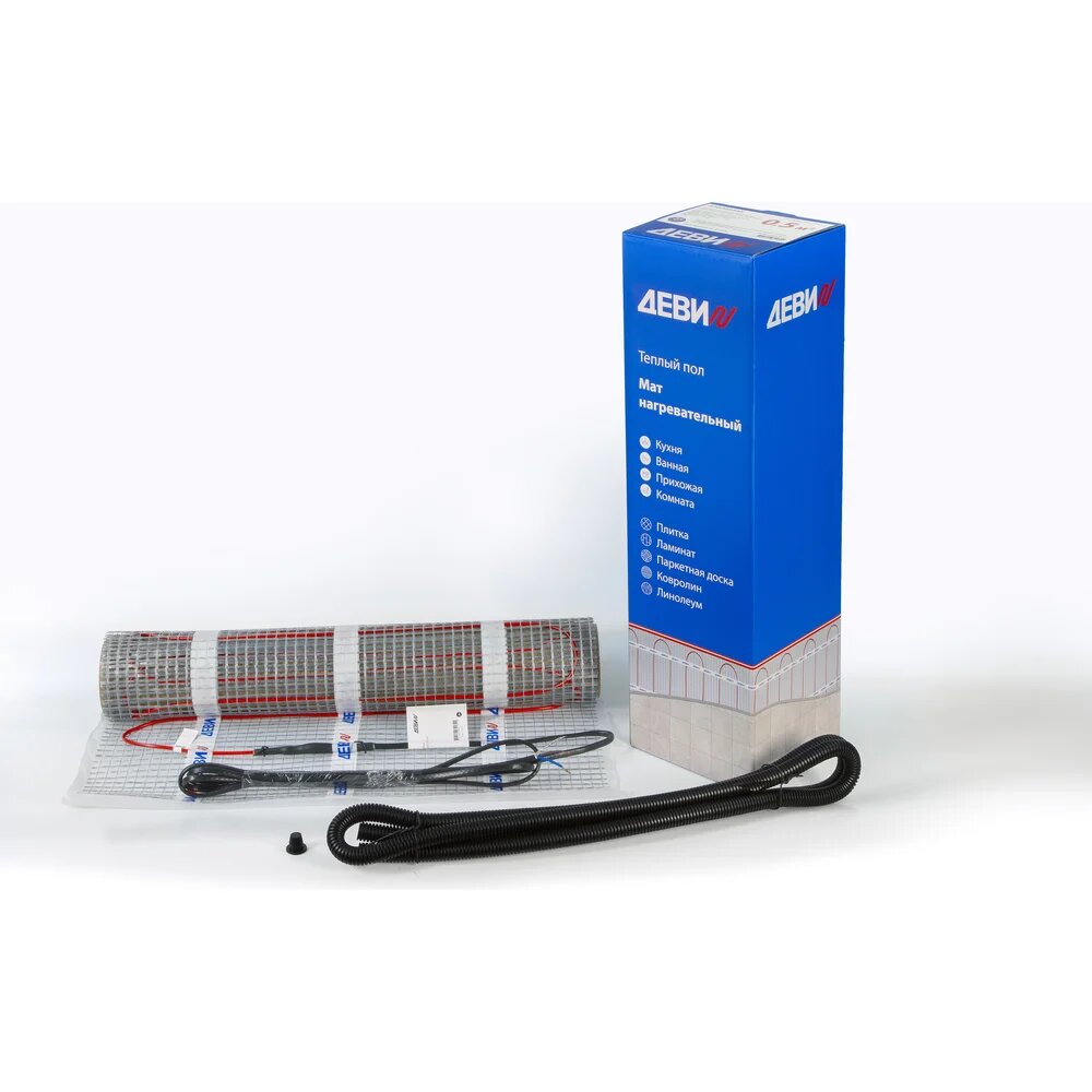 Нагревательный мат деви Comfort Mat-150T 75 Вт, 230 В, 0,5 м2 83030560R, 3.5 мм, медный