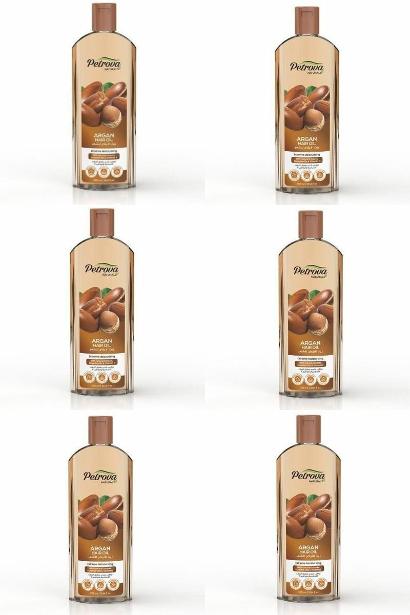 Petrova Аргановое масло для восстановления волос NATURALS ARGAN, 300 мл, 6 шт/