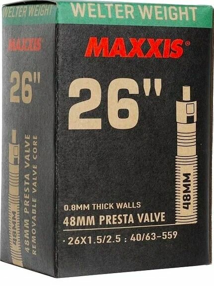 Камера велосипедная MAXXIS WELTER WEIGHT 26X1.5/2.5 вело ниппель