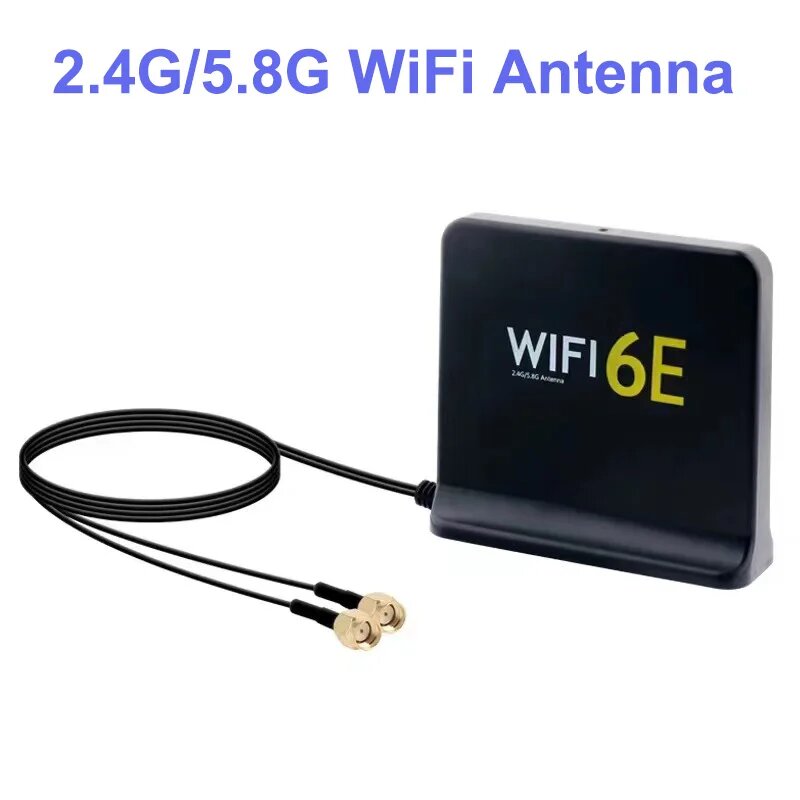Беспроводная антенна Wi-Fi 2.4G 5.8G 6G 10dBi Black