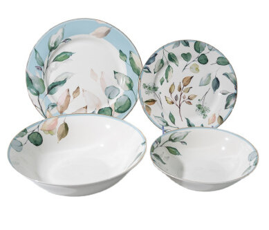 Столовый набор Jewel Оливи, 19 предметов (нью бон)