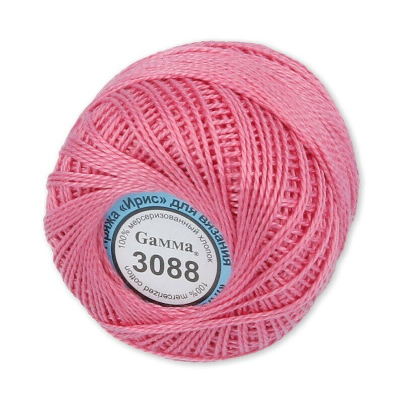 Пряжа "Gamma" Ирис 100% хлопок, цвет: 3088 (2 шт.)