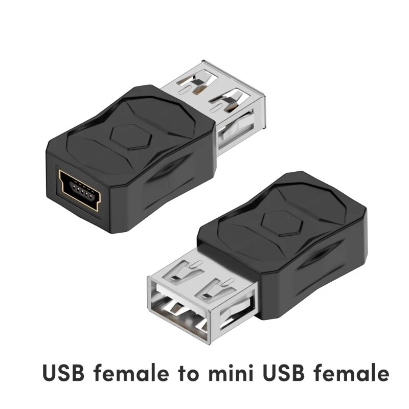 USB переходник папа-Micro Mini USB папа USB F to Mini USB F