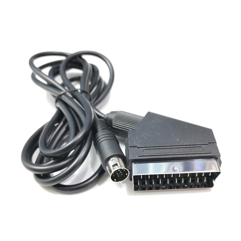 1,8-метровый RGB/RGBS SCART OFC адаптерный кабель для игровой консоли MD2 RGB SCART кабель 9pin V Pin /C Pin для ретро-игровых консолей