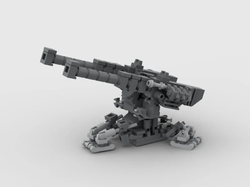 Блочные кирпичи для сборки оружия You Shine Серый, Heavy Artillery