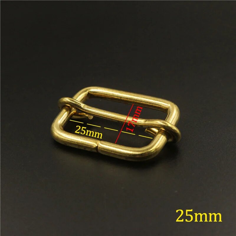 Латунная регулируемая пряжка для ремня 25mm