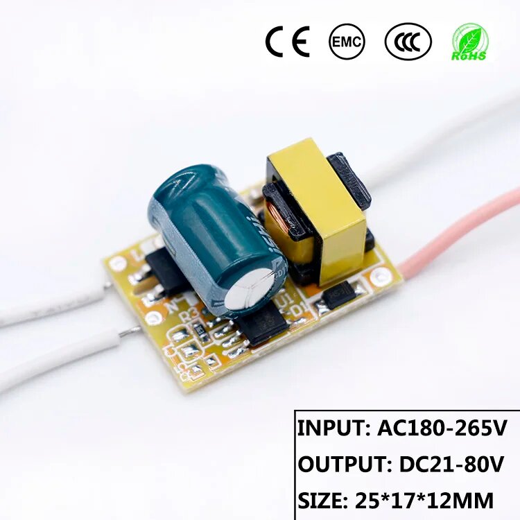 Блок питания LED 21-80V, 100mA, AC180-265V