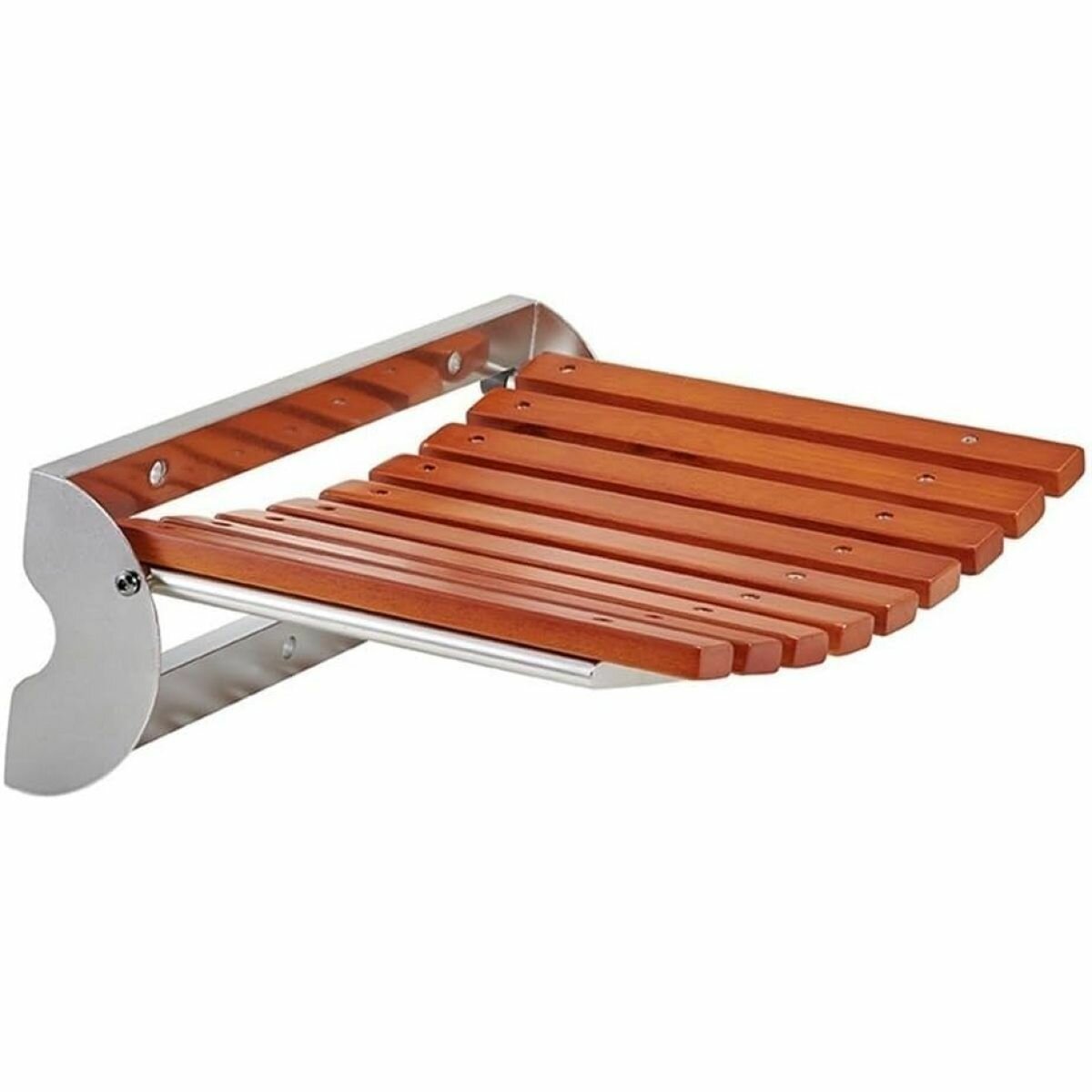 Настенный деревянный табурет для душа в ванной комнате