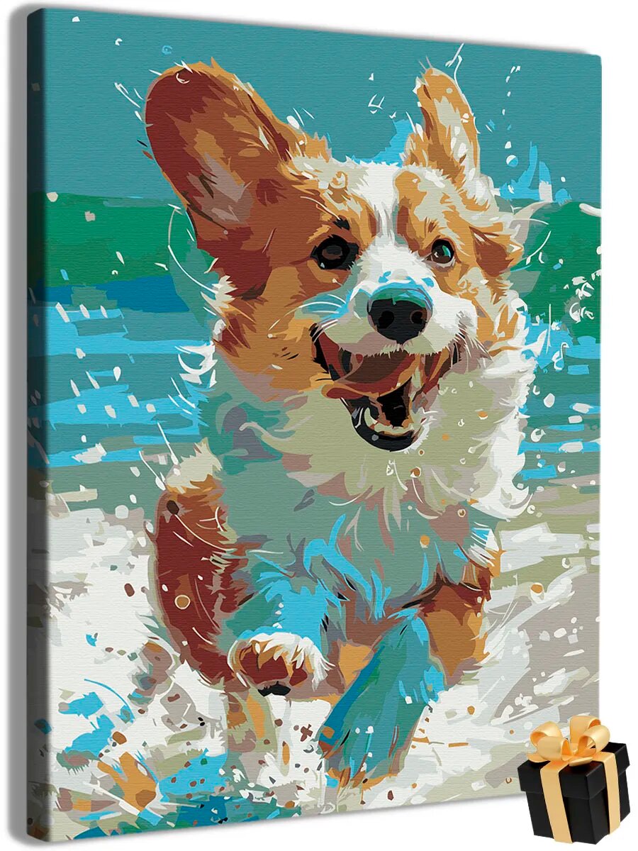 Картины по номерам Корги