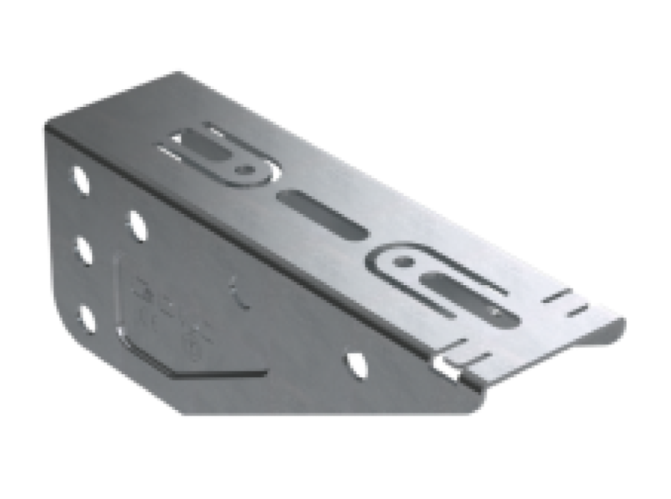 Консоль для кабельных лотков DKC / ДКС ВМ BBM5010 для монтажа трасс, оцинкованная стальная, длина основания 100мм, толщина металла 1.5мм / крепеж