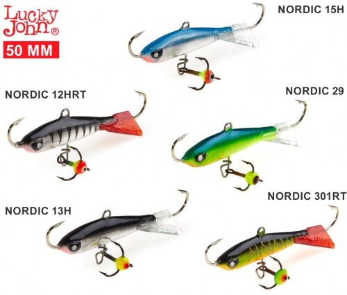 Балансиры Lucky John 5шт набор MIX NORDIC 4 40мм/12HRT/13H/15H/29/301RT