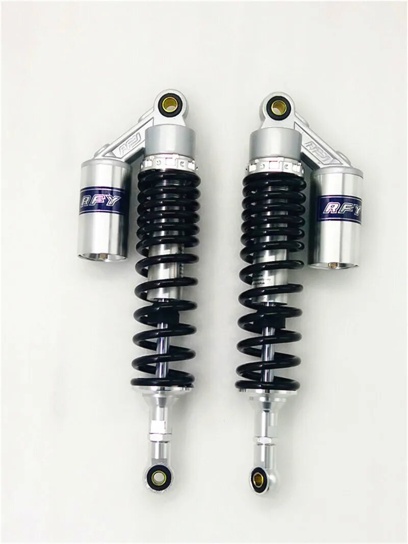 RFY 340 мм 8 мм пружинный амортизатор для мотоцикла, для Honda KAWASAKI ZL1000 Yamaha VMAX V-MAX 1200 BMW R100 R75/5, 2 шт. silver black