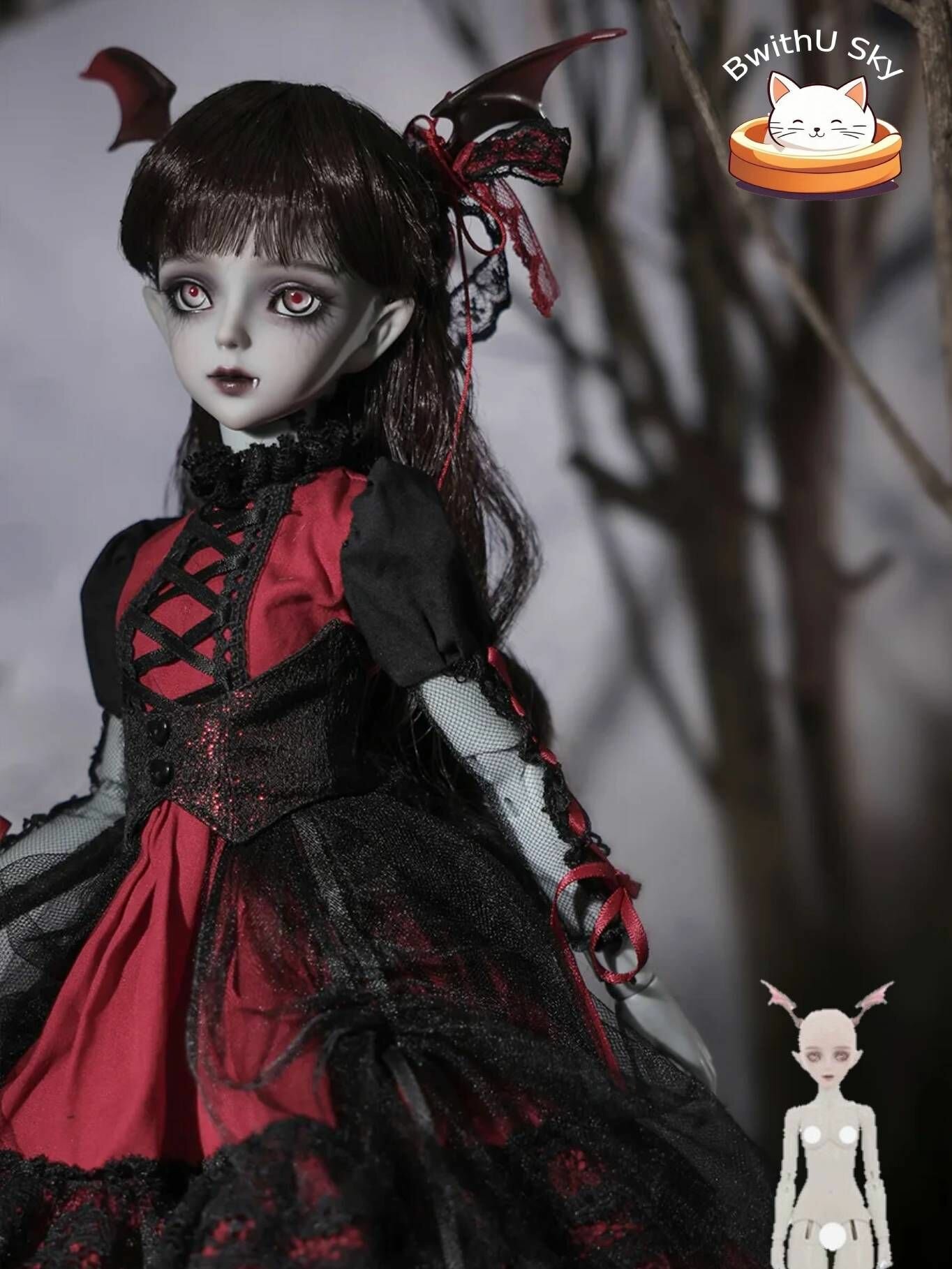 BwithU 1/4 Candice BJD обнаженная кукла с нормальной кожей, без макияжа, без аксессуаров