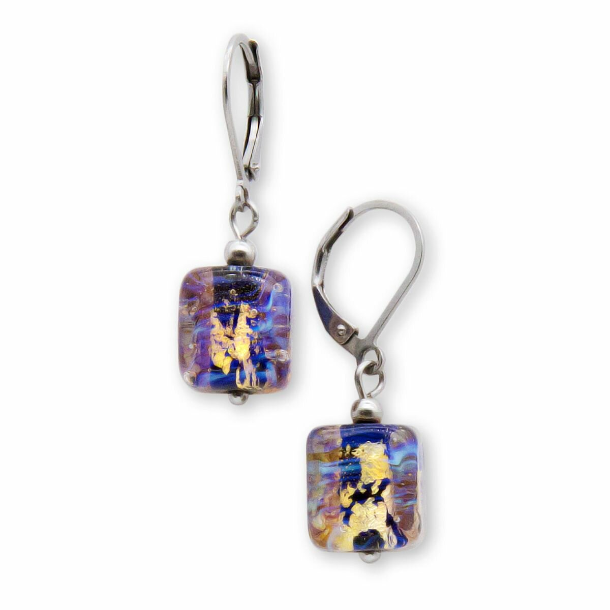 Серьги, муранское стекло, стекло