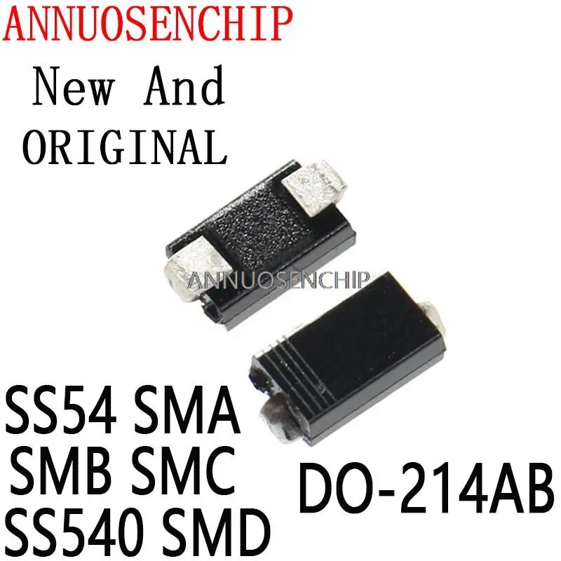 Диоды Шоттки ANNUOSENCHIP SK54 5A 40V 20шт SS54 SMA