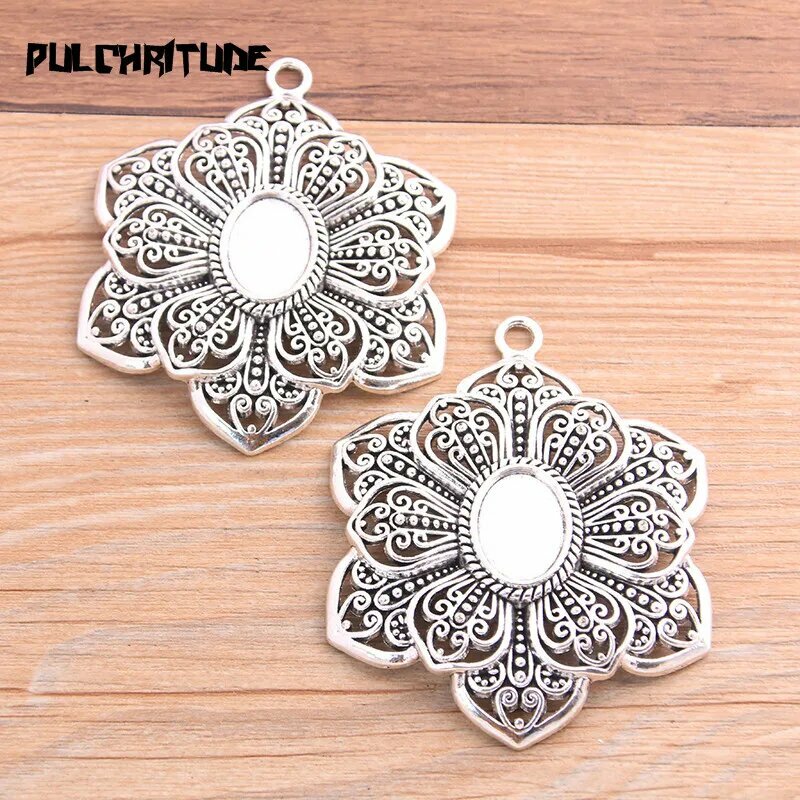 Подвеска PULCHRITUDE цветок античное серебро
