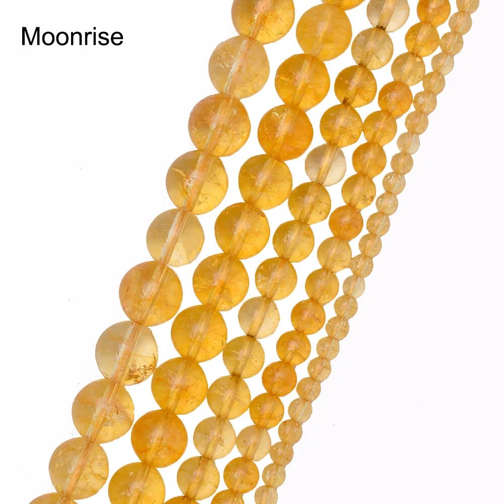 Бусины из золотого цитрина moonrise 6-7MM 58-61pcs