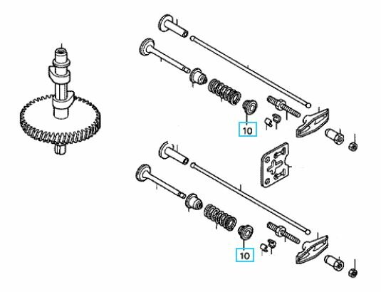 Фиксатор пружины клапана лодочного мотора Honda; Артикул Honda: 14771ZV1000 (Оригинал)