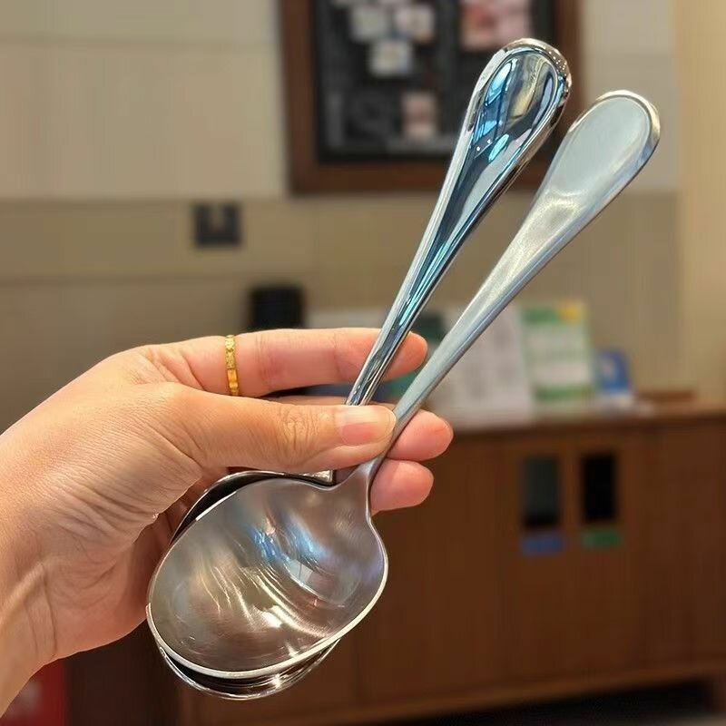 Глубокая суповая ложка из нержавеющей стали-3 шт.-