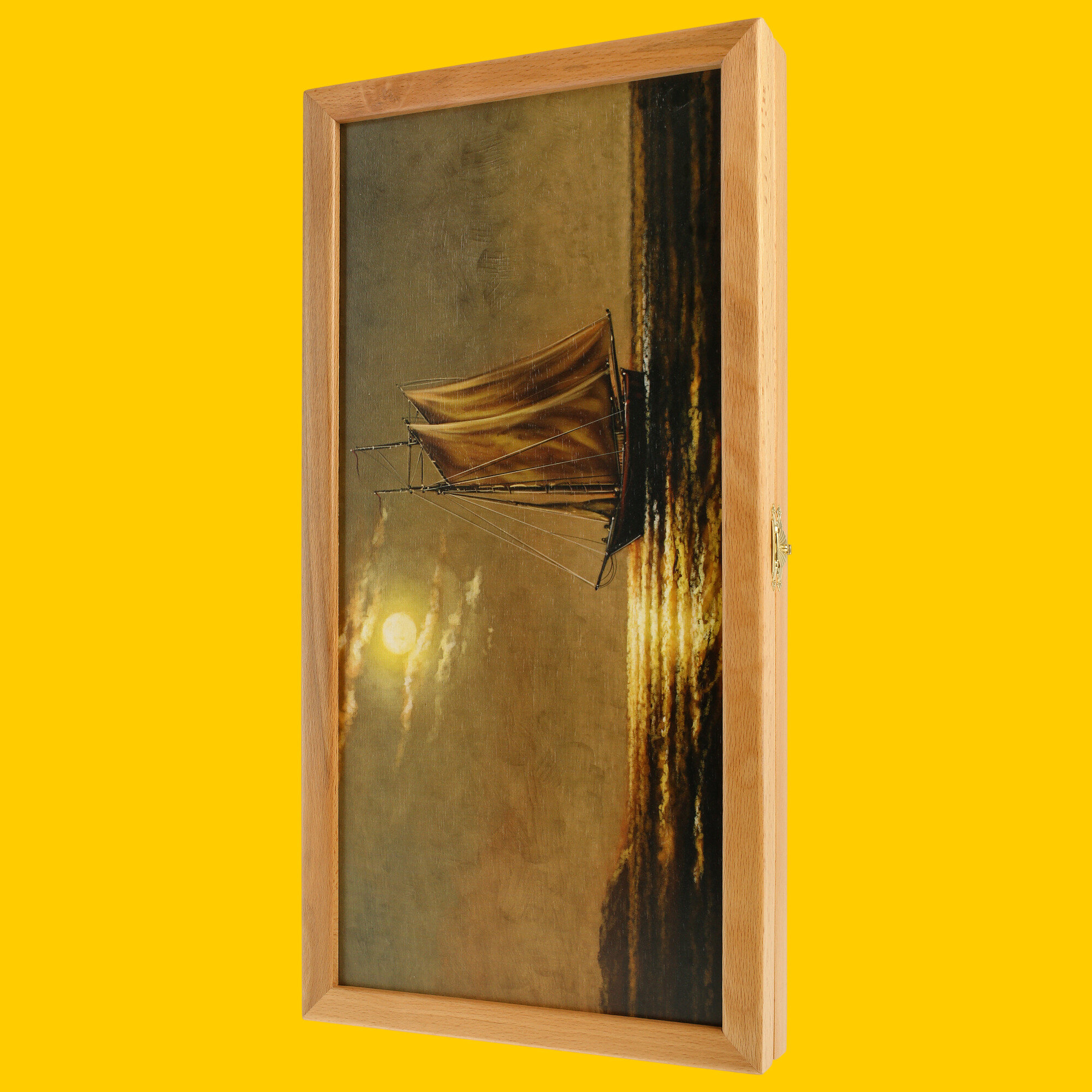 Нарды, шашки Парусник №1 (бук)