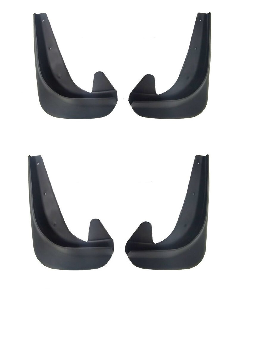 Брызговики автомобильные универсальные короткие 4шт