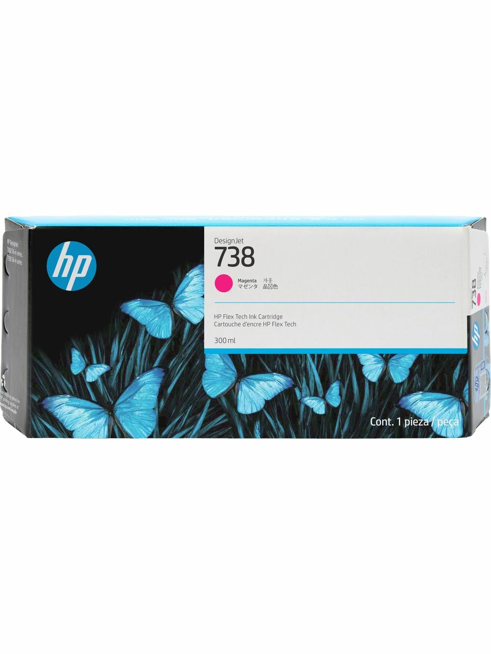 Картридж для струйного принтера HP 738 Magenta (676M7A), официальная гарантия