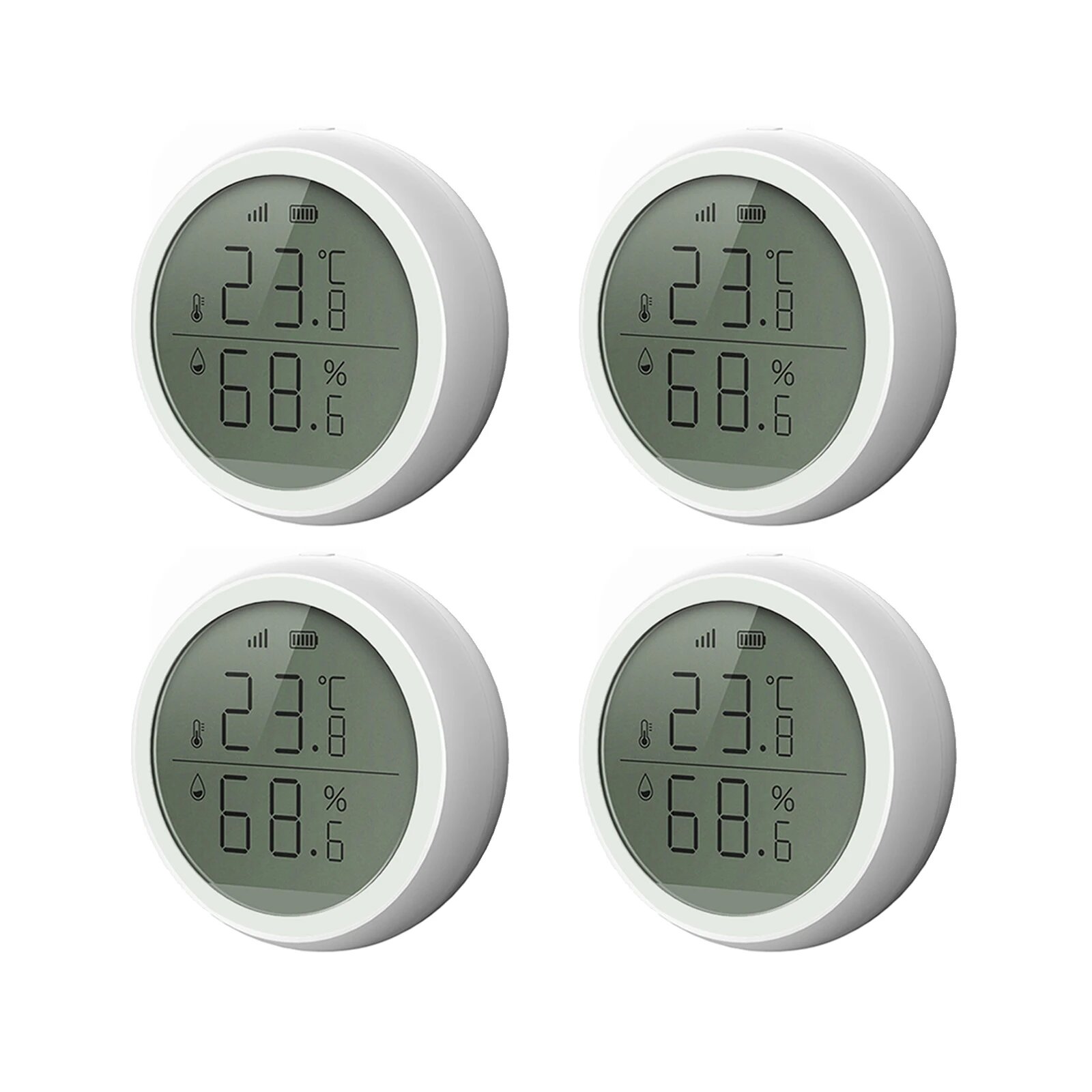 Tuya Zigbee 3.0 датчик температуры и влажности 4 PCS