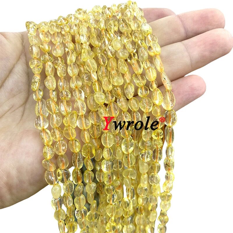 Бусины из желтого цитрина YWROLE 5-8 мм citrine