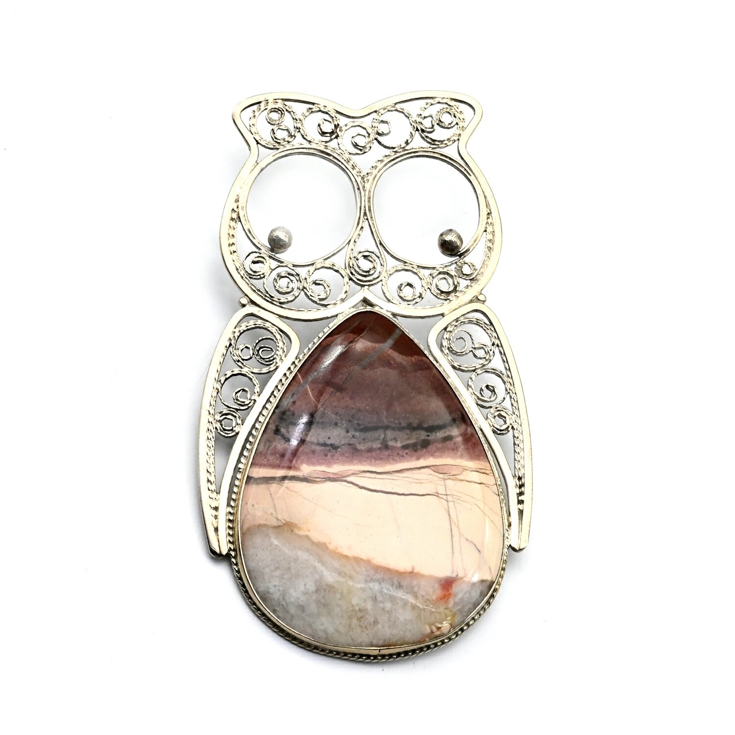 Брошь, яшма