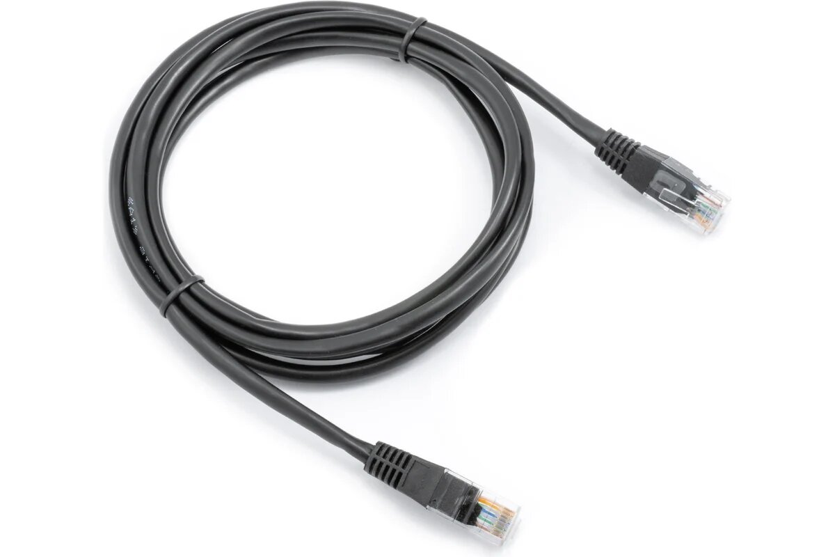 A1 LCU5E-2M-BK патч-корд U/UTP 5e, 2 м, CCA, черный кабель для сетей Ethernet и LAN