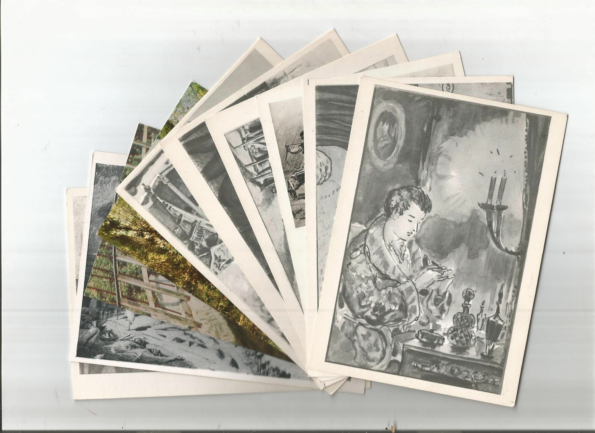 Набор открыток СССР 1959-1968 год. Искусство. Художники разных стран. Чистые, комплект 10 штук. Издательство С. Х. Карточка коллекционная