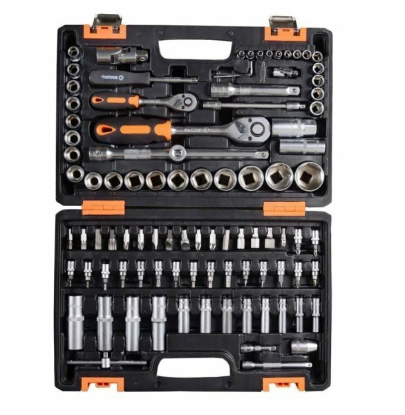 Набор инструментов, 1x2" , 1x4" , CrV, в кейсе 94 предм Вихрь