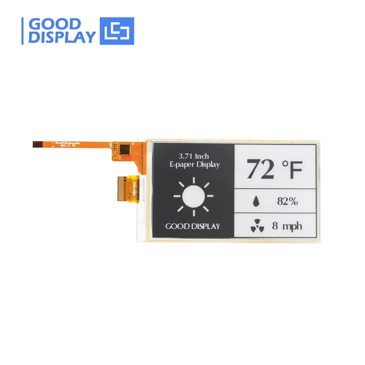 Промышленный сенсорный монитор Goodisplay 3.7 дюйма EPD