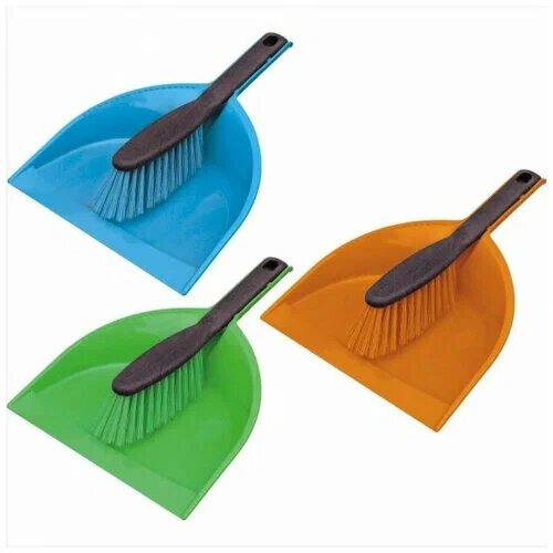 Щётка-сметка+совок с бортиком,32*22*7см, цвет микс.