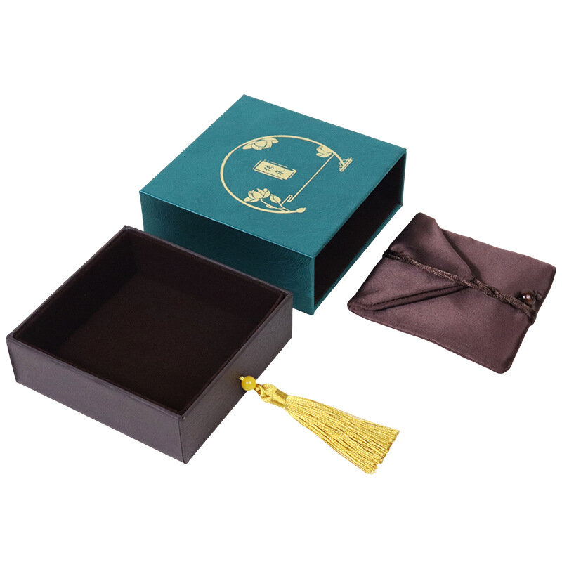 Коробка для наследования Xin hengxiang "Ретро-браслет", древесный материал, синяя