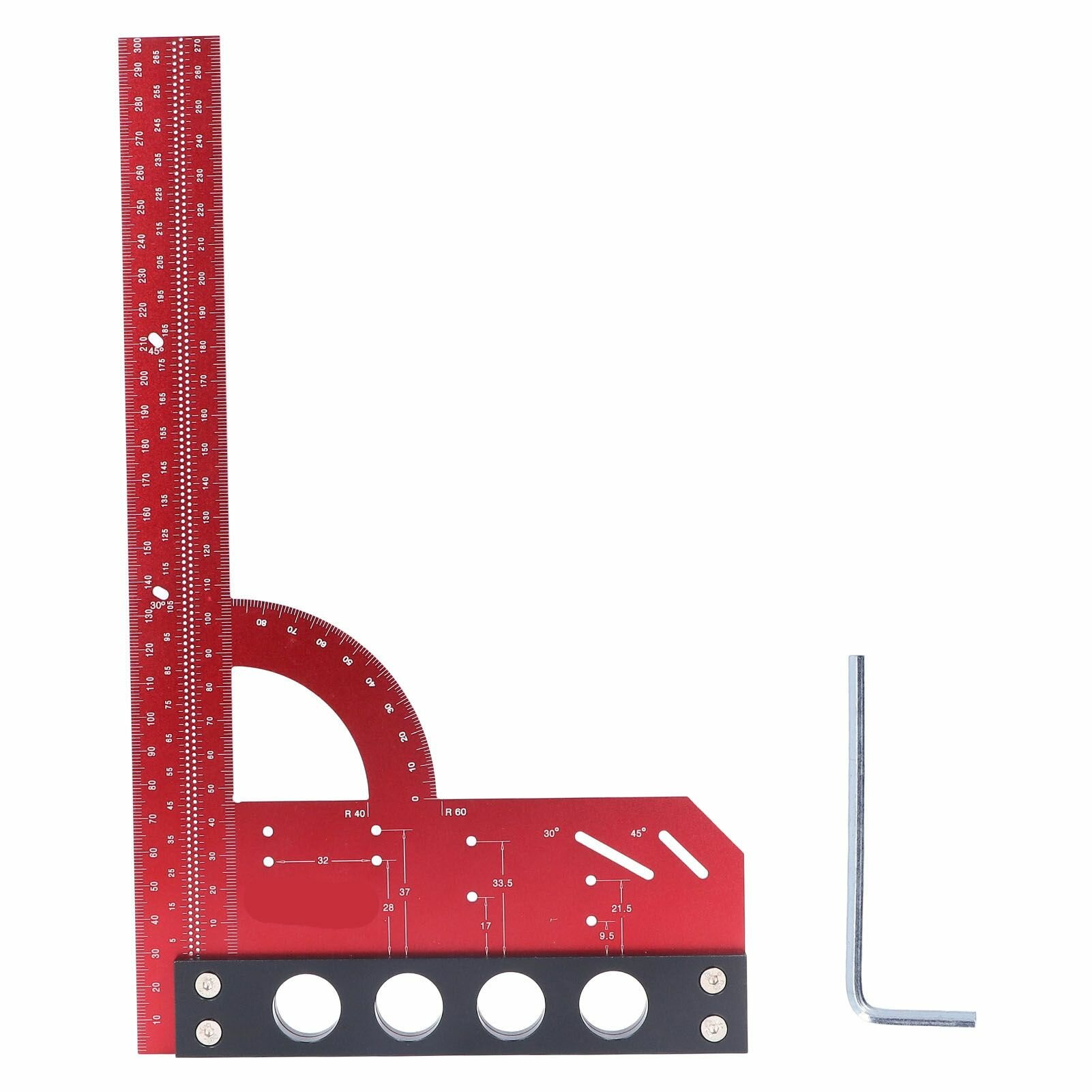 Угольники алюминиевые многофункциональные 300 мм для измерений